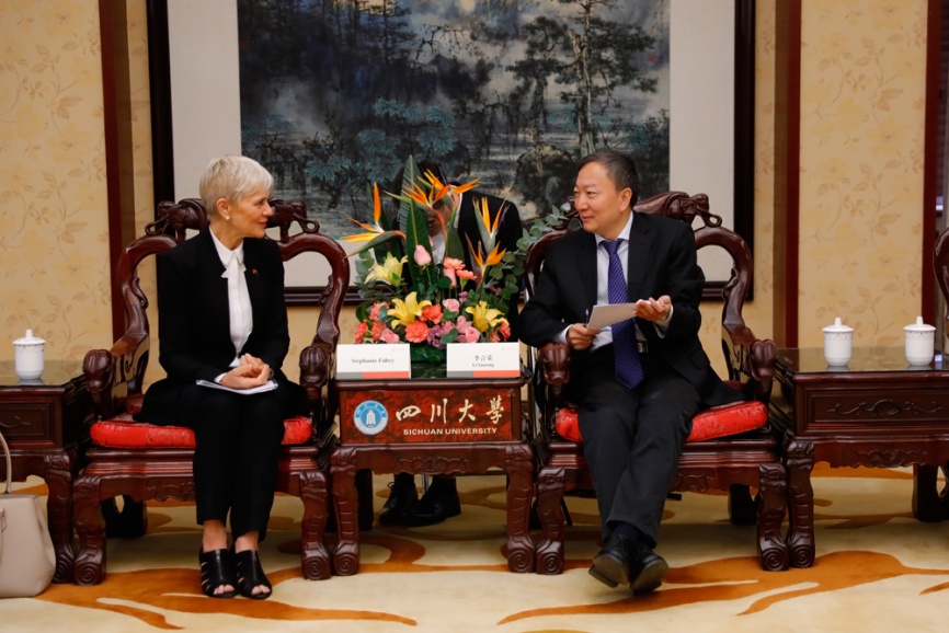 澳大利亚贸易投资委员会首席执行官Stephanie Fahey一行到访川大-四川大学 Sichuan University